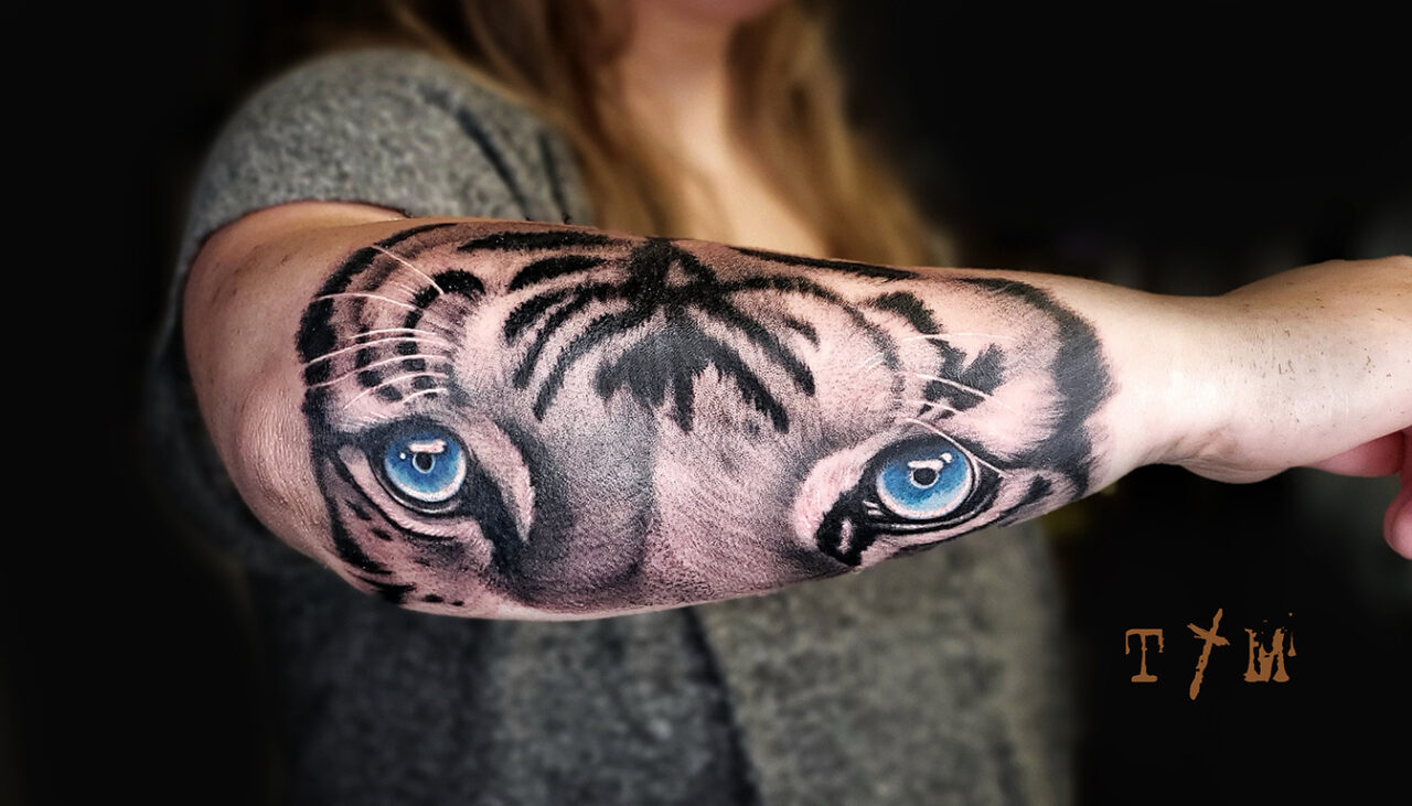 Dog Portrait Tattoos - Blackwork Tattooing | Midnight Moon